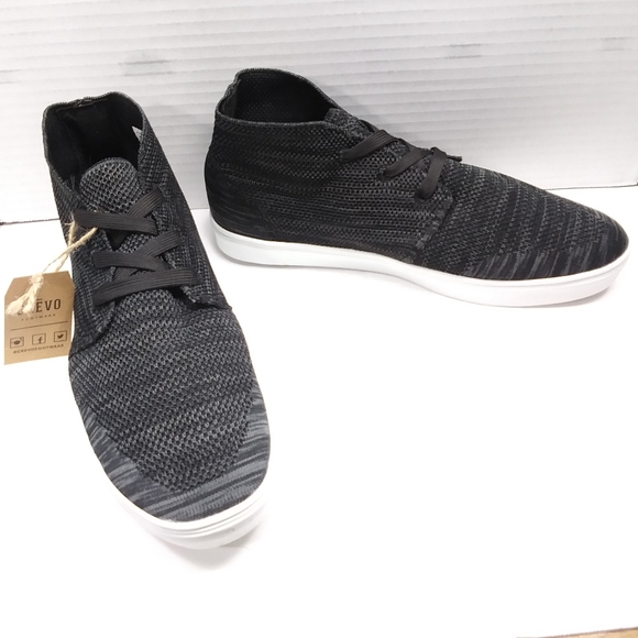 Crevo | Shoes | Crevo Mens Charcoal Black Mesh Chukka Sneaker | Poshmark